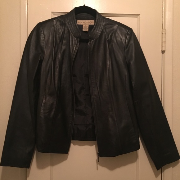 Apostrophe | Jackets & Coats | Apostrophe Black Leather Jacket | Poshmark